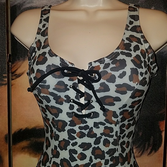 Tatyana | Swim | Tatyana Snow Leopard 95s Vintage Bombshell Pinup Look ...